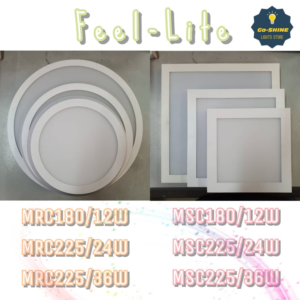 Feel-Lite LED Ceiling Surface Downlight // Square(MSC) & Round(MRC ...