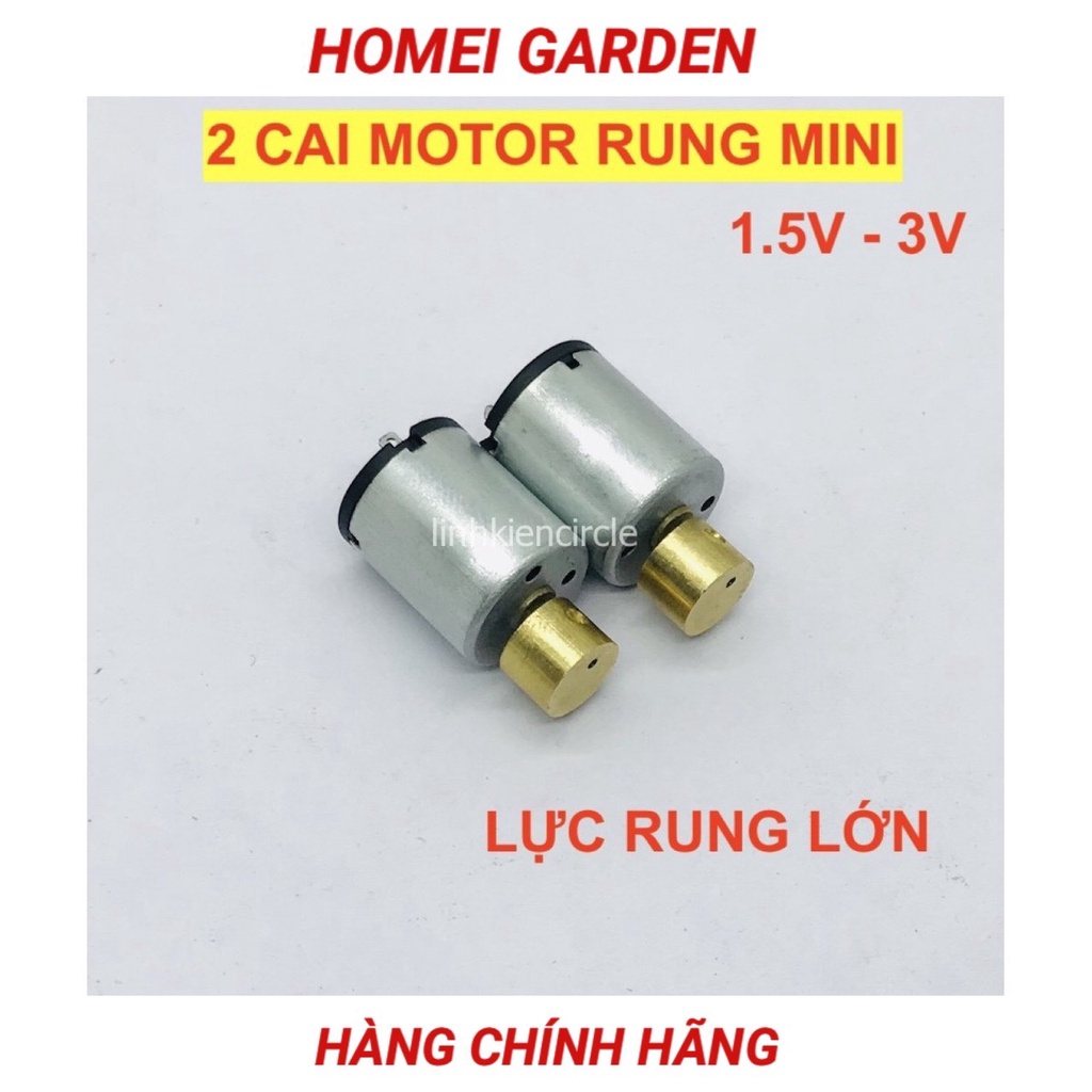 Set of 2 mini vibration motors with 3V voltage, copper vibration head ...