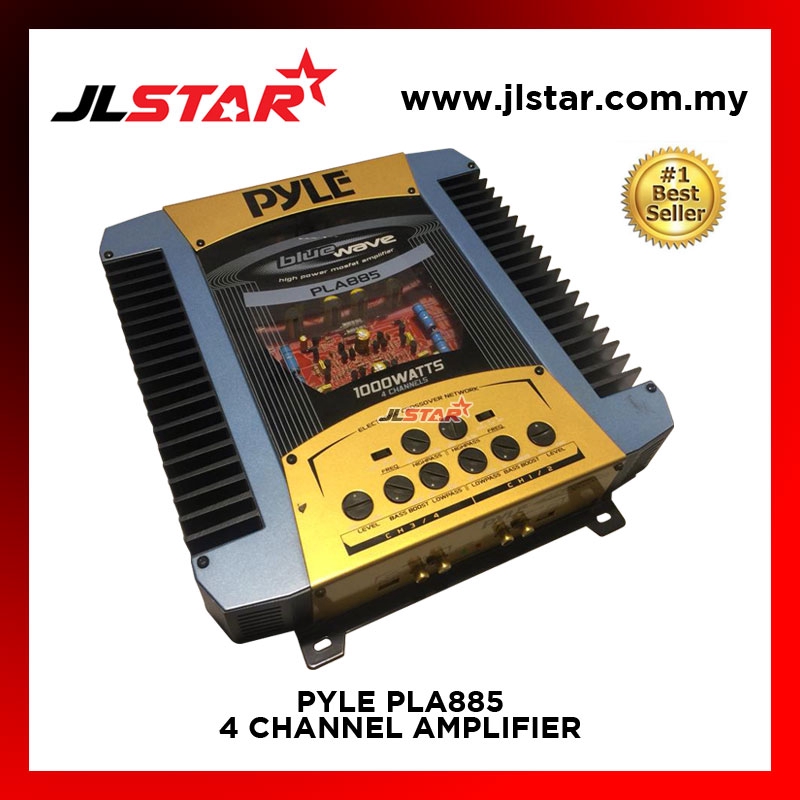PYLE PLA885 4 CHANNEL 1000 WATTS AMPLIFIER | Shopee Malaysia