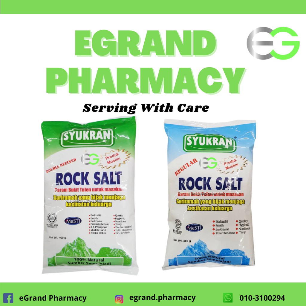 SYUKRAN ROCK SALT 400G | Shopee Malaysia