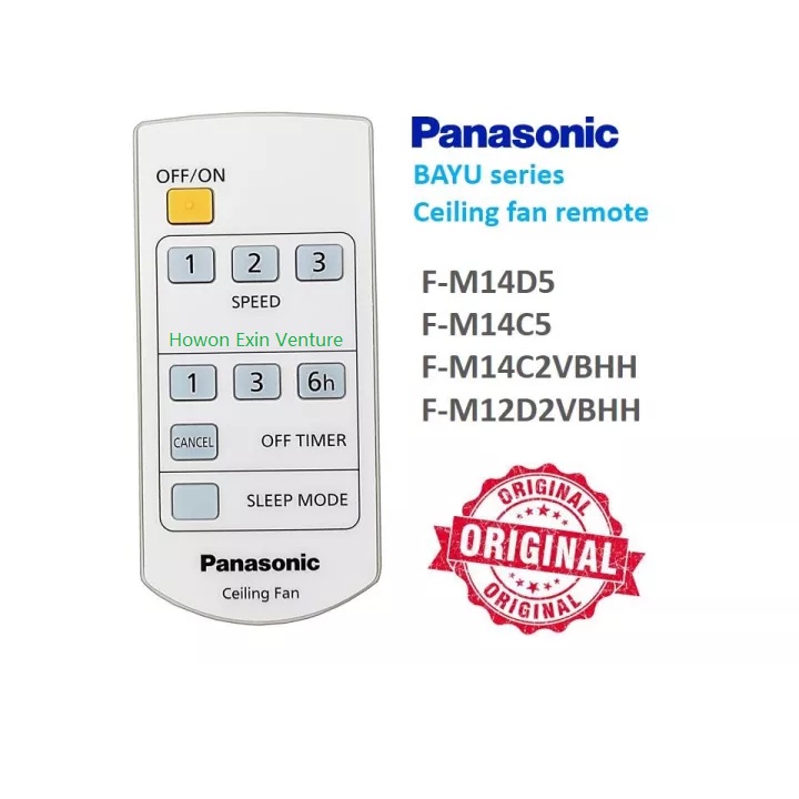 Panasonic / KDK Bayu Ceiling Fan Remote Control (Original) With Hanger ...