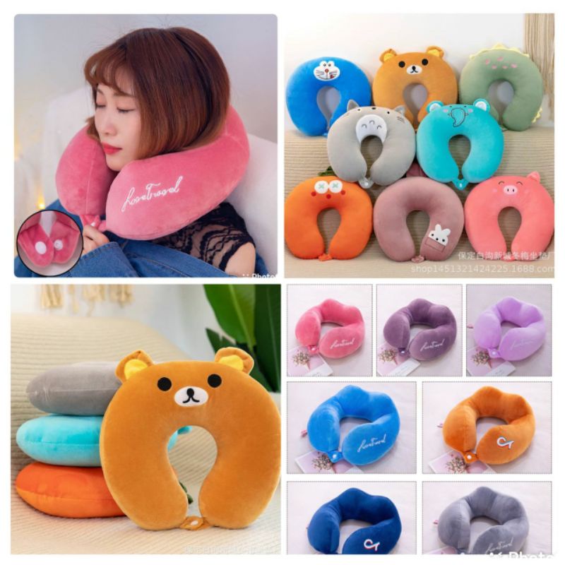 Bantal Leher U Pillow Neck Pillow Bantal Melancong Bantal Kartun Pillow ...