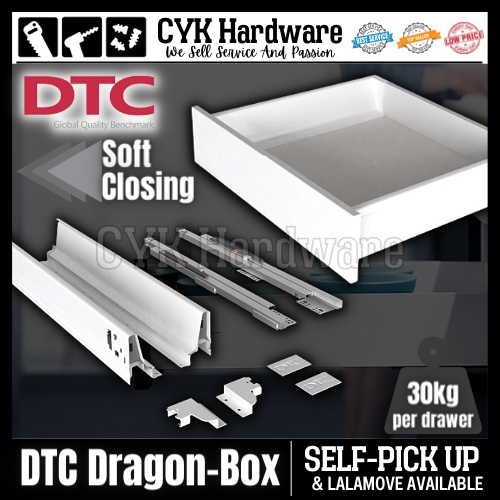 DTC 500MM Dragon Box ( White ) Drawer Box System With Silent Slide ...