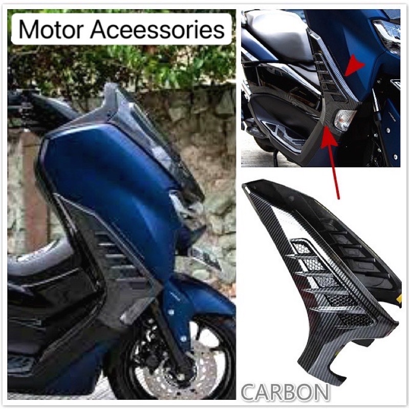 YAMAHA NMAX V2 2020 FRONT FAIRING SIDE SIGNAL COVER CARBON | Shopee ...