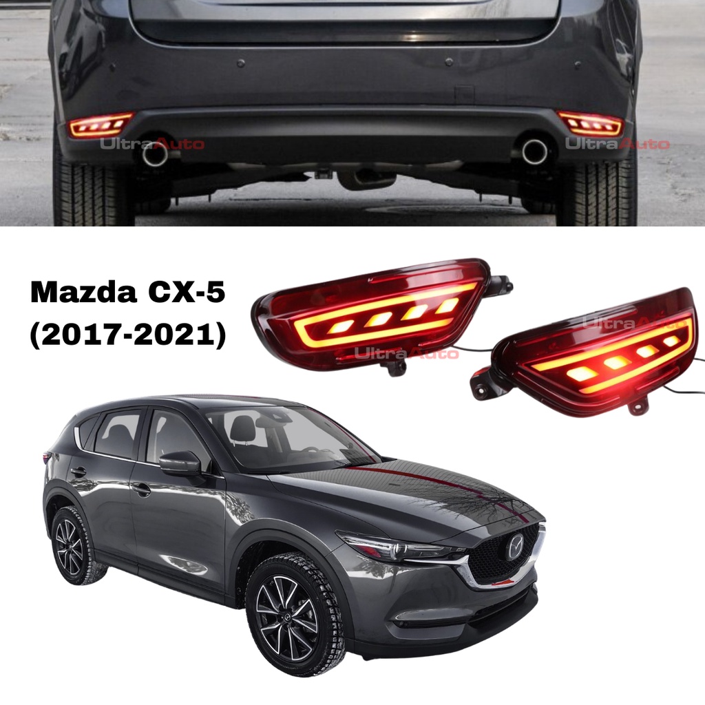 Mazda CX-5 CX5 DRL LED Bumper Reflector Rear Fog Lamp Brake Light Dynamic Turn Signal 2017 ...