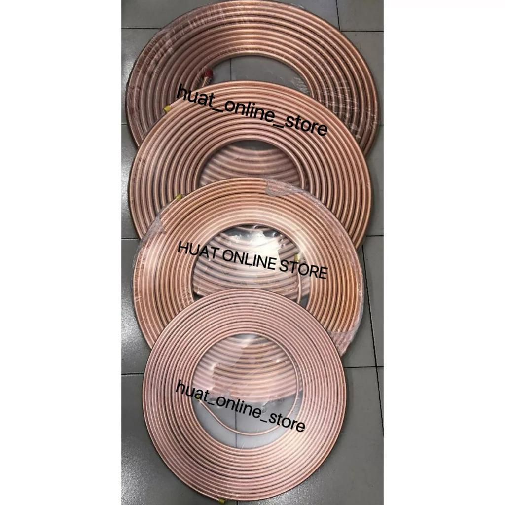 (Loose Cut / Feet) ACSON Aircond Copper Pipe 1/4 , 3/8 , 1/2, 5/8 Inch ...