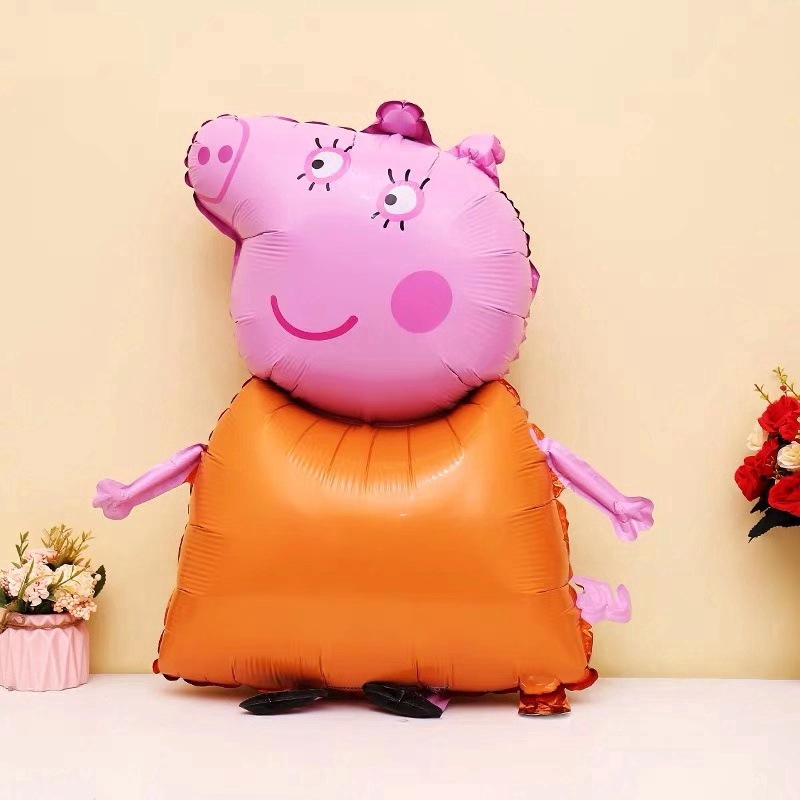 peppa pig foil balloon for birthday party decor and baby toy | Shopee ...