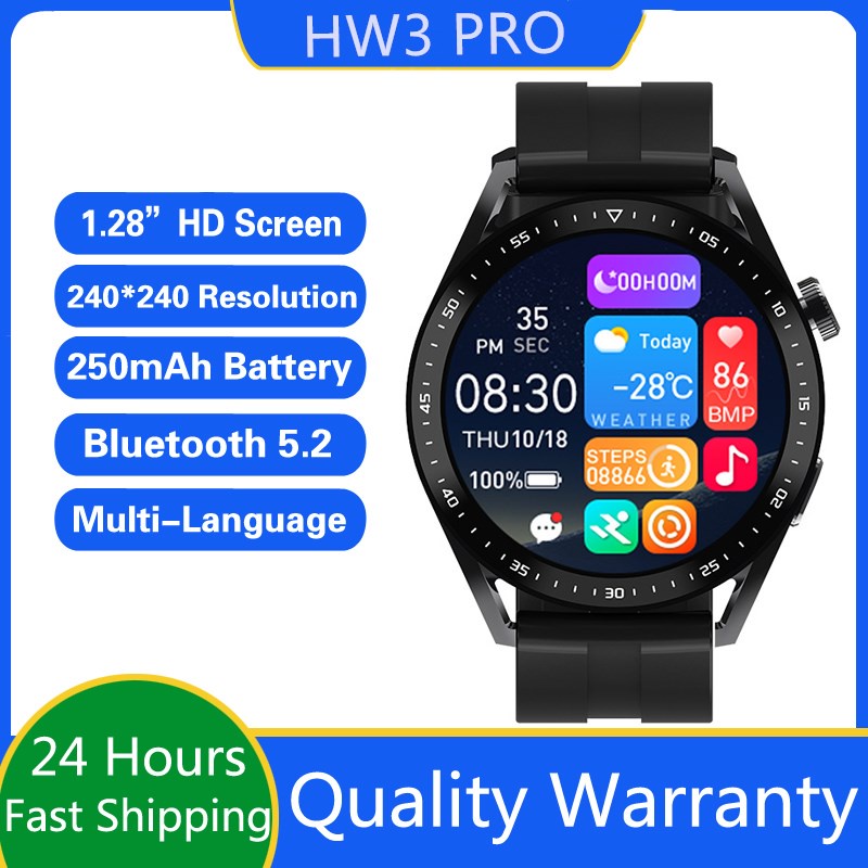 2022 New Hw3 Pro Smart Watch men's NFC Full Touch Screen Sports Fitness ...