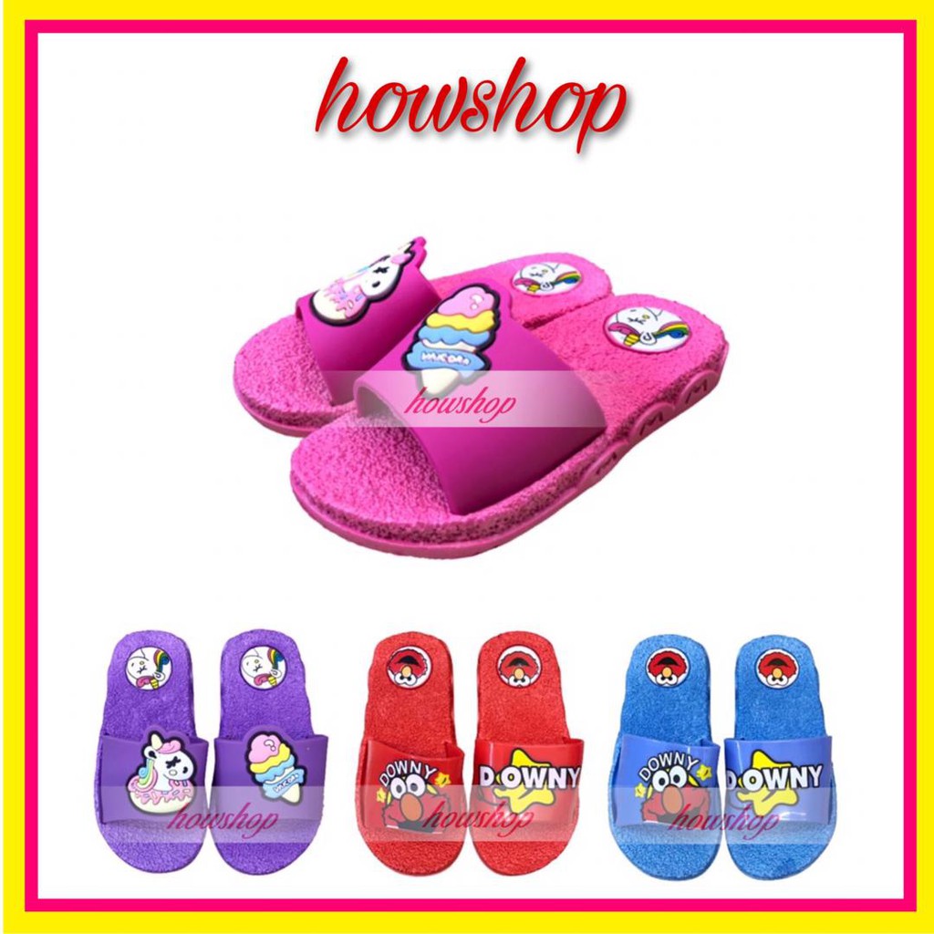 Howshop Offer Cute Rainbow Cartoon Kids Slipper Sandals/selipar budak ...