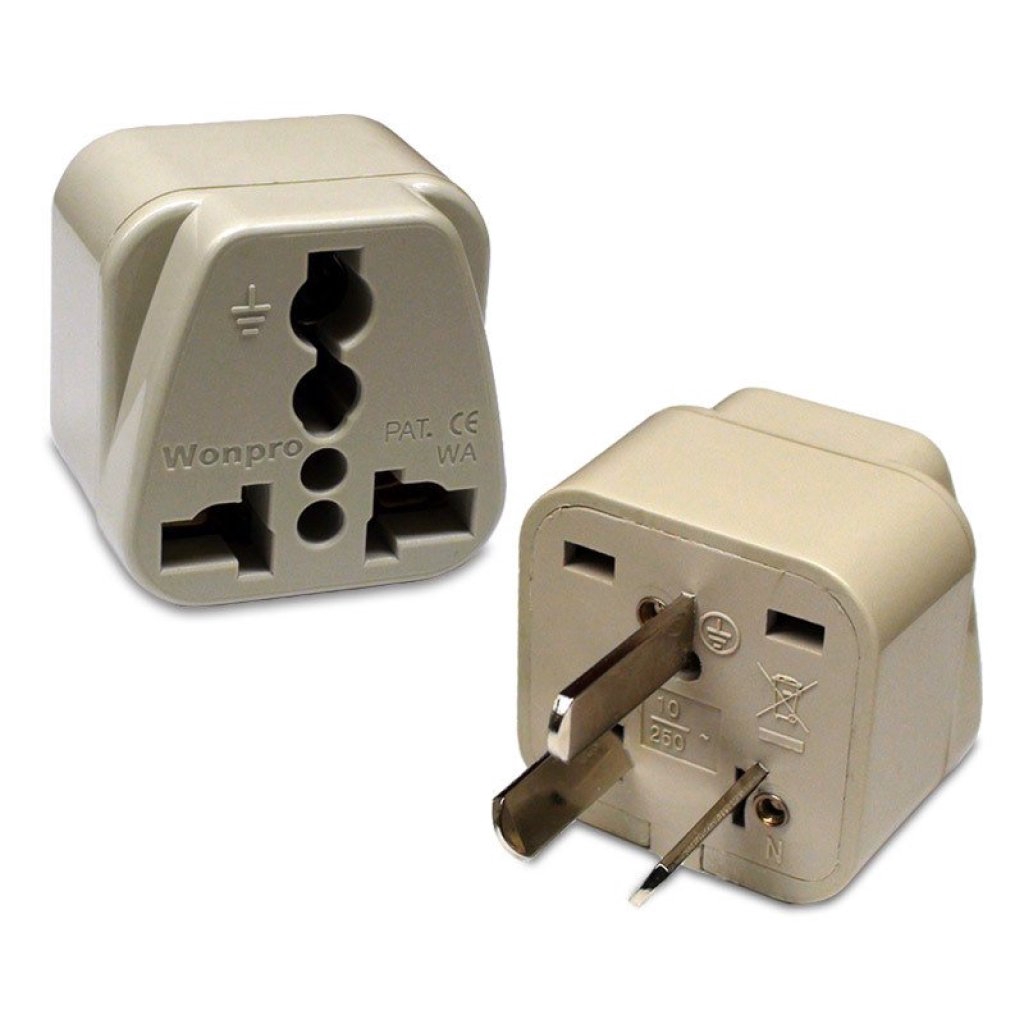 Wonpro Travel Adapter WA-16 for China, Australia, New Zealand ...