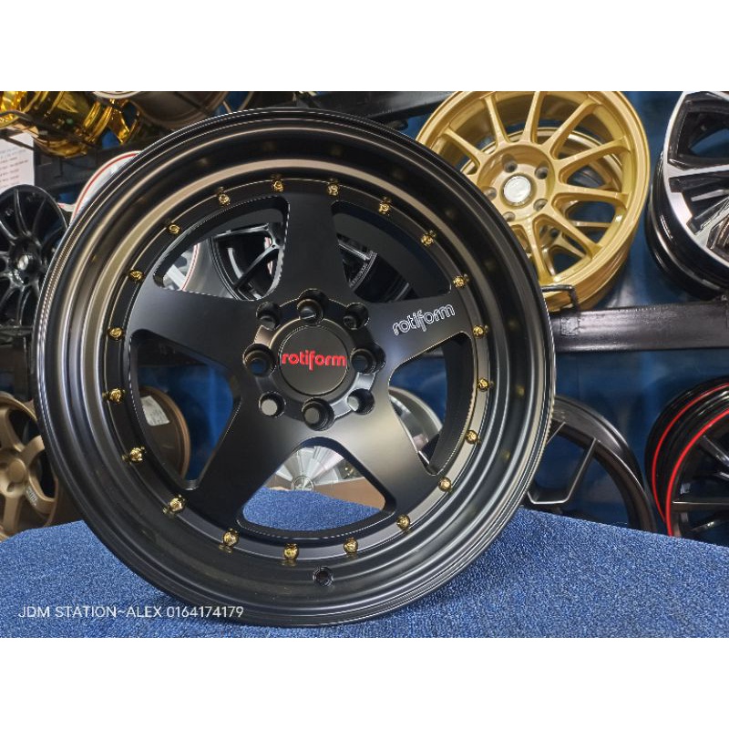 ROTIFORM ROC 16INC SPORT RIM BARU WIRA WAJA PERSONA MYVI ALZA VIOS JAZZ ...