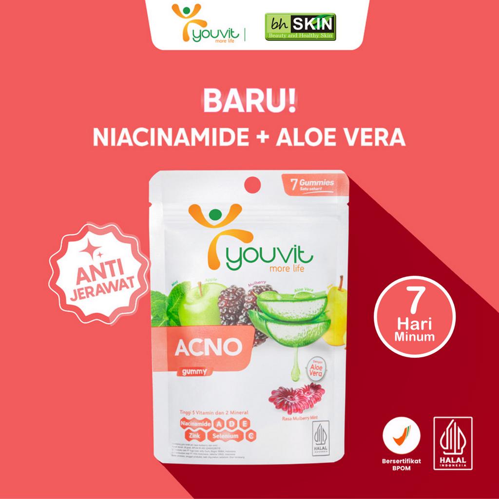 (ORIGINAL) Youvit Acno Anti Acne Supplement with Niacinamide n Aloevera ...