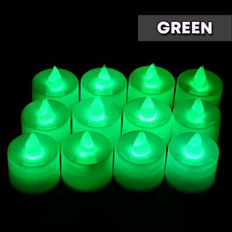 𝗙𝗥𝗘𝗘 𝗕𝗔𝗧𝗧𝗘𝗥𝗬 𝗫𝟮 》 Flicker Flameless Smokeless Romantic Mini LED Candle ...
