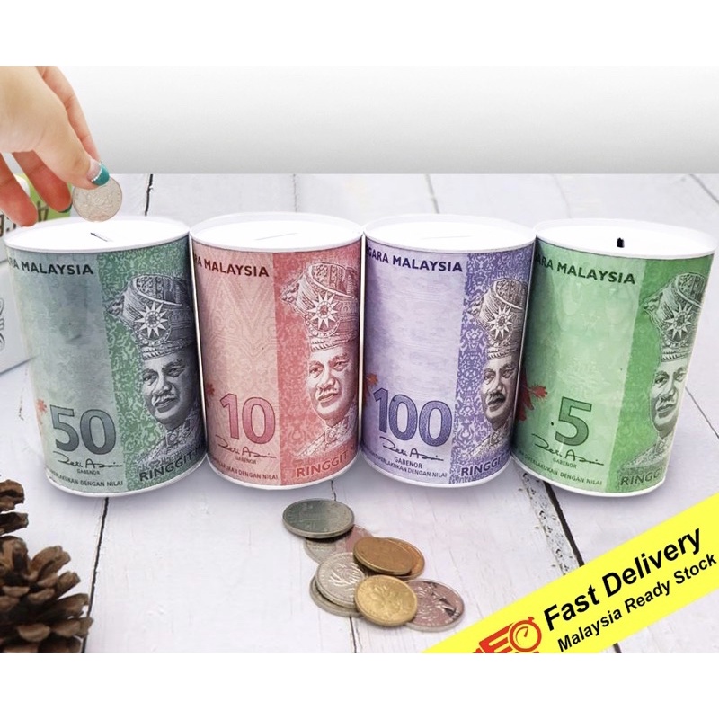 MEDIUM SIZE TABUNG DUIT KERTAS DAN SYILING COIN | Shopee Malaysia