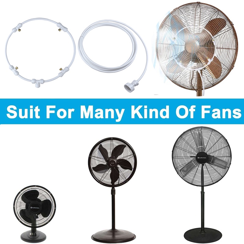 Outdoor Mist Cooling System Fan Kit For Patio Breeze With 3/4'' Plastic ...