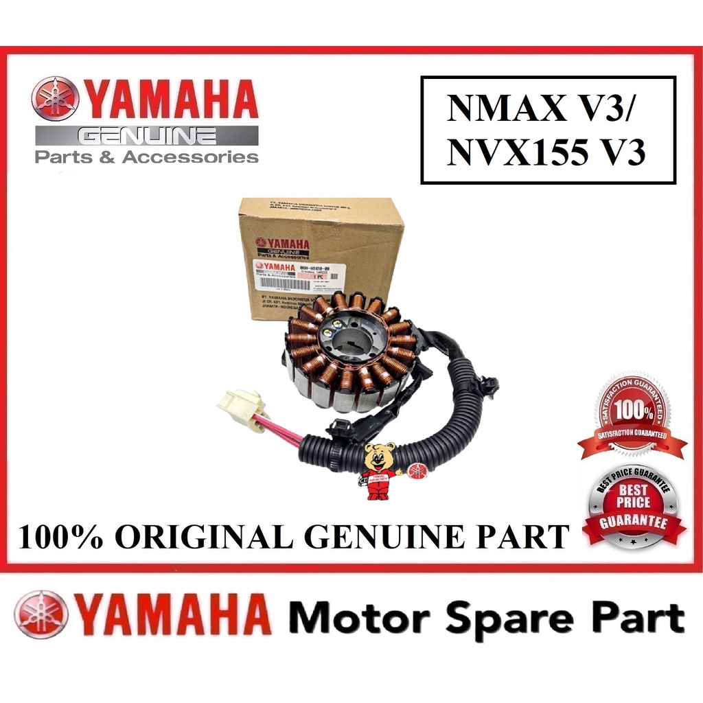 100% ORIGINAL YAMAHA NMAX V3 / NVX155 V3 STARTER COIL ASSY 0 MAGNET ...