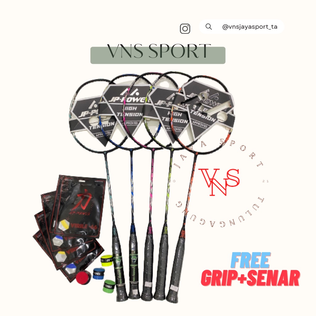 Jp-power NANOMAX SPEED 700 ORIGINAL BADMINTON RACKET 83GR HIGH TENSION ...