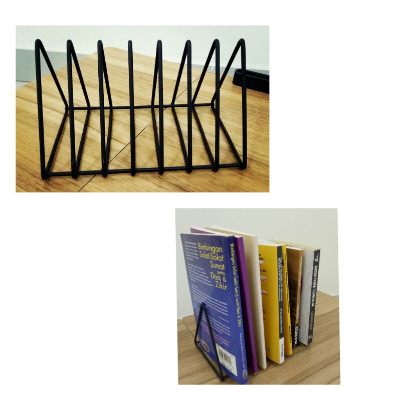 ReadyStock-Rak Buku Besi/ Book Shelf/Table Book Stand Office Stationary ...