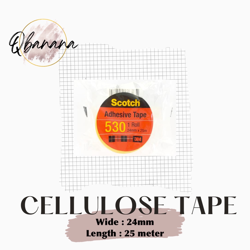 3M 530 Cellulose Glossy Transparent Tape (Original) | Shopee Malaysia