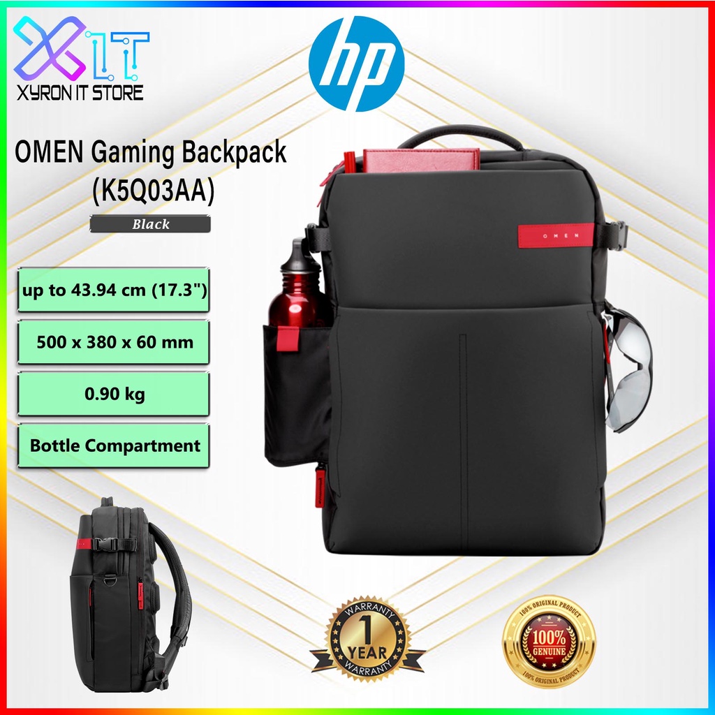 HP Omen Gaming 17.3" Backpack (K5Q03AA) | Shopee Malaysia