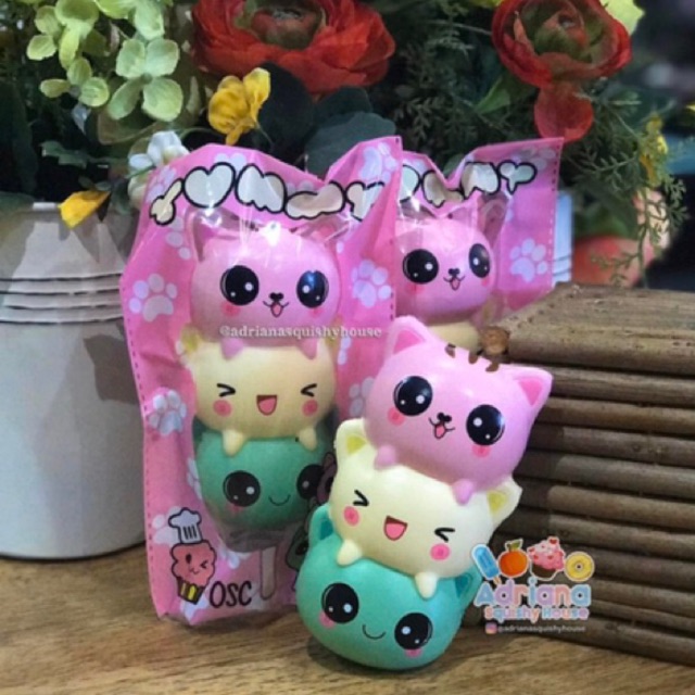 🇲🇾LICENSED SQUISHY~ (OSC)ONLY SWEET CAFE KITTY DANGO (original squishy ...