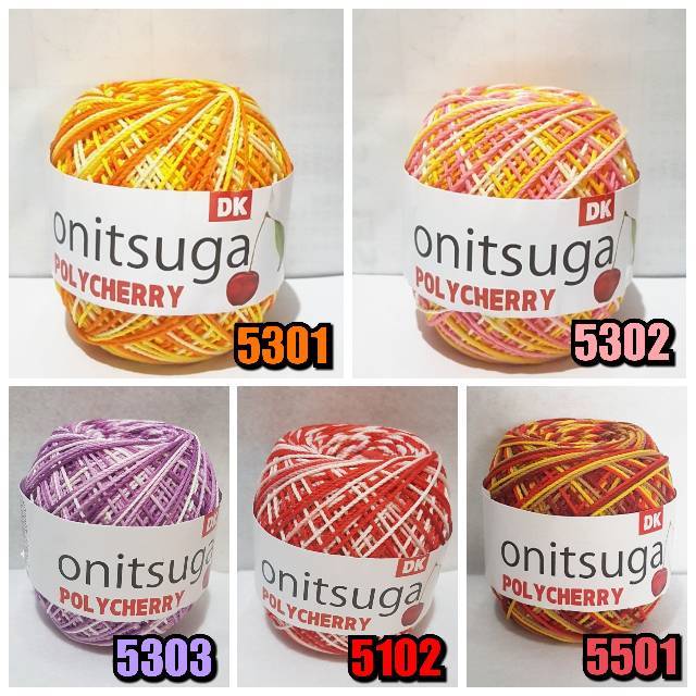 Onitsuga Polycherry Knitting Yarn (SEMBUR OMBRE) | Shopee Malaysia