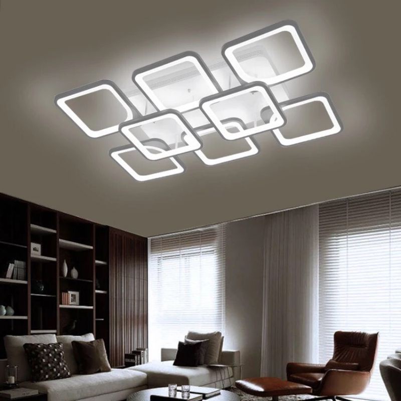 Decorative Ceiling Lights - Modern Rectangular 8-Cell Rectangular ...