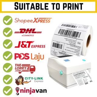 Hohotrade A6 Airway Bill Thermal Paper Thermal Sticker A6 Sticker JNT ...