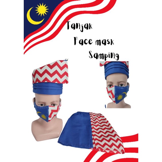 Sampin Merdeka ,tanjak ,face mask kanak-Kanak hari kebangsaan. | Shopee ...