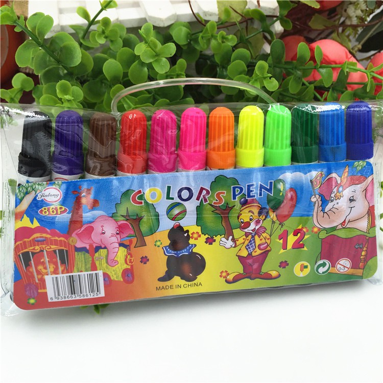 🎨12pcs Colors Water Coloring Pen Kid Colouring Art Craft Kids DIY ...