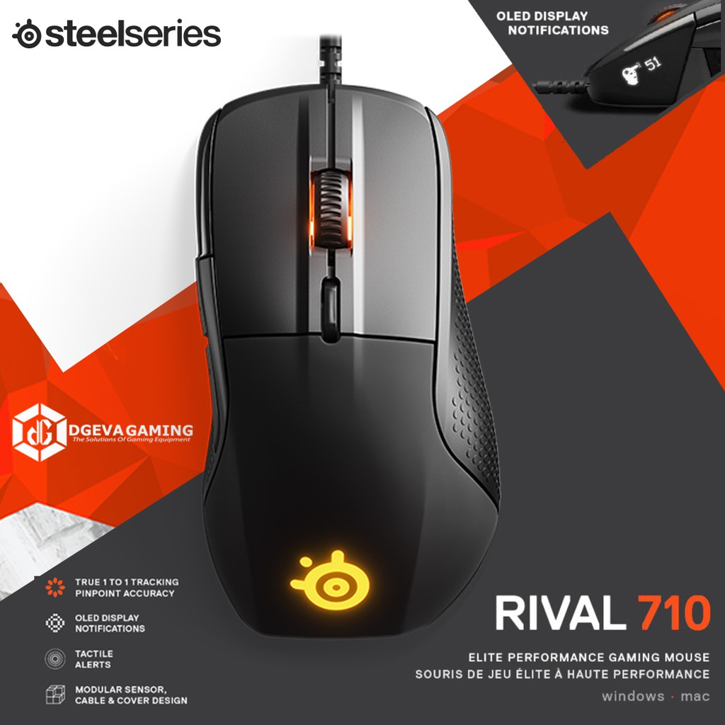 SteelSeries Rival 710 OLED Display RGB Gaming Mouse | Shopee Malaysia