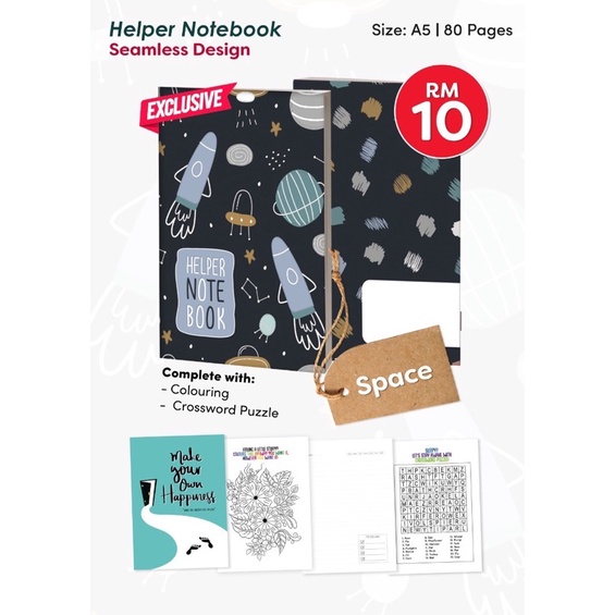 [READY STOCK] NOTEBOOK / BUKU NOTA + ACTIVITY - crossword puzzle ...