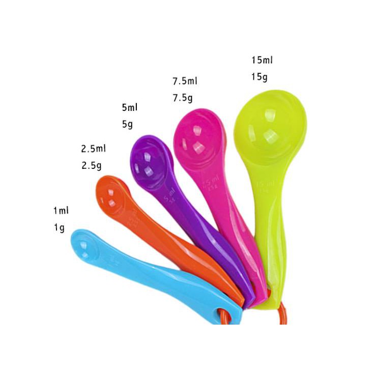 5-color measuring spoon set | Shopee Malaysia