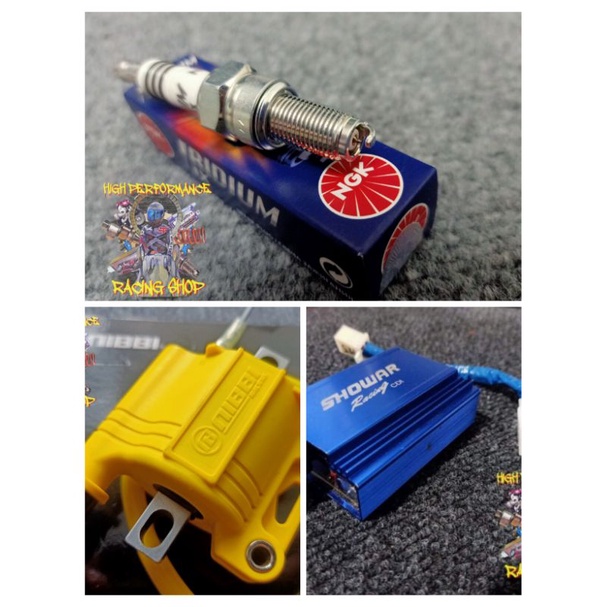 SHOWAR RACING SET BUNDLE | Ngk IRIDIUM Sparkplug Nibbi Racing Ignition ...