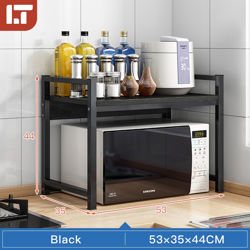 Oven Rack Microwave Shelf Kitchen Rack Rak Dapur Kitchen Organizer ...