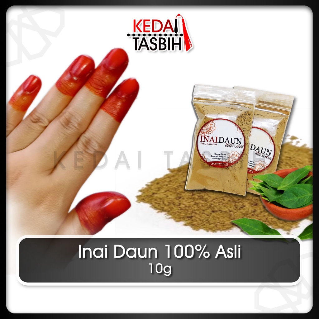 (BELI 1 PERCUMA 1) SERBUK INAI DAUN ASLI HENNA KUKU MERAH CANTIK NAIL ...