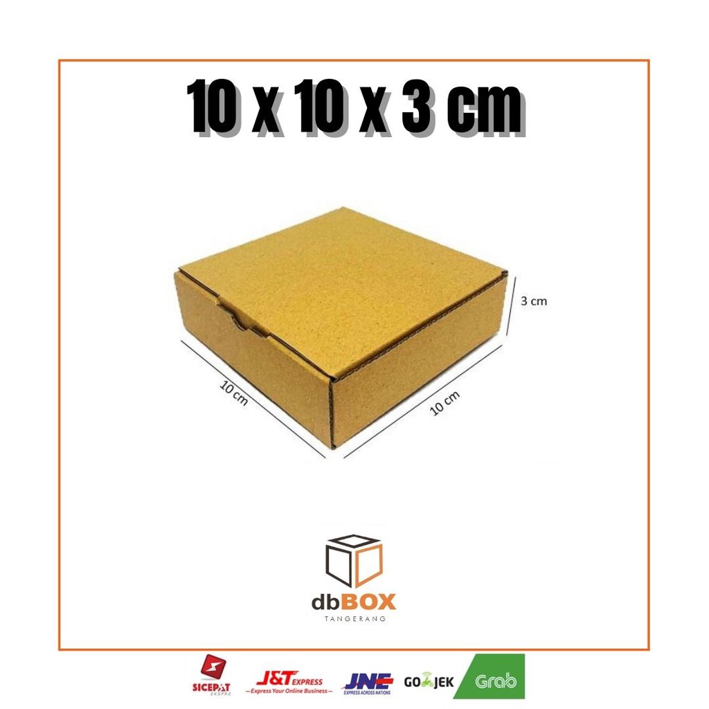 Cardboard 10x10x3 cm | Die Cut and Easy Usage Box | Tart Cake Box ...