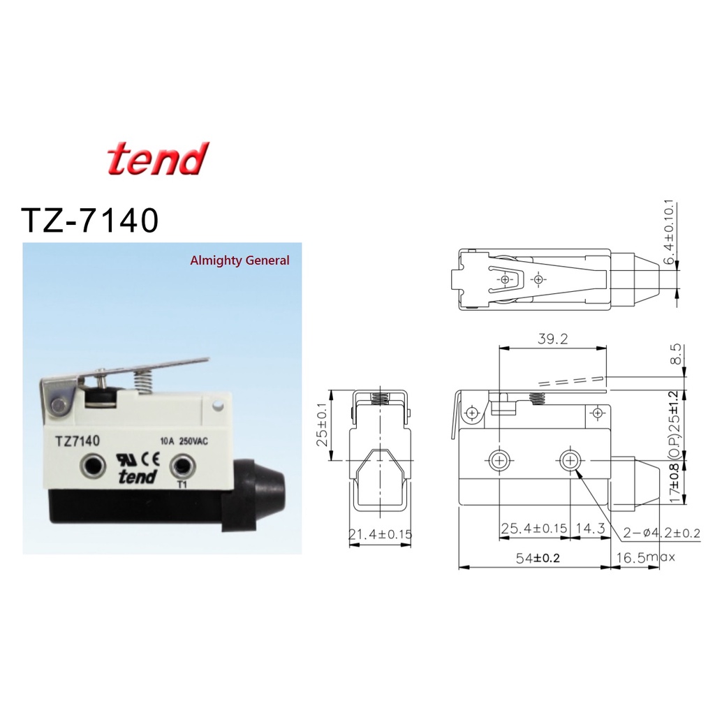 (100% Original) Tend Limit Switch TZ-7140, TZ-7310, TZ-7311, TZ-7312 ...
