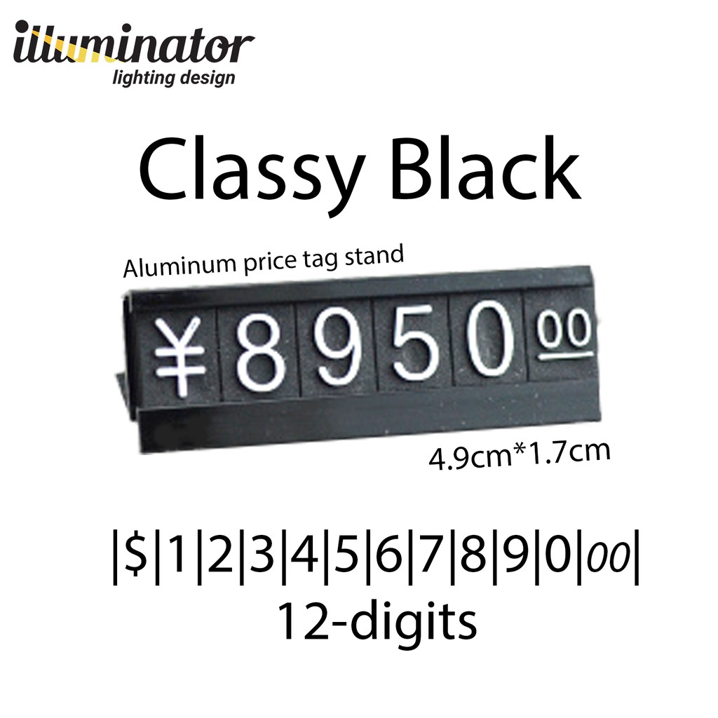 [RM Sign][Ready Stock]Luxury Price Tag display stand aluminum frame ...
