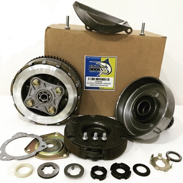 CLUTCH PRIMARY DRIVEN HONDA WAVE100 / EX5 DREAM AUTO CLUTCH FULL SET 100% ORIGINAL ESPADA ...