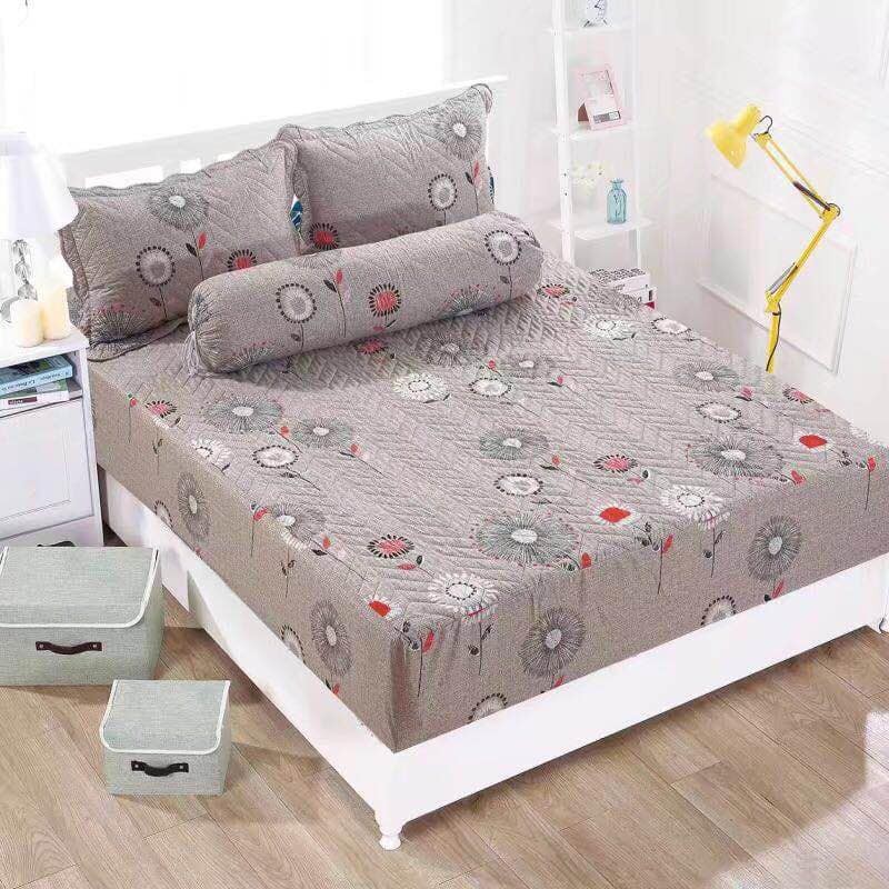 💋 HIGH QUALITY CADAR FITTED BUNGA DESIGN SET 4 IN 1 💋 | Shopee Malaysia