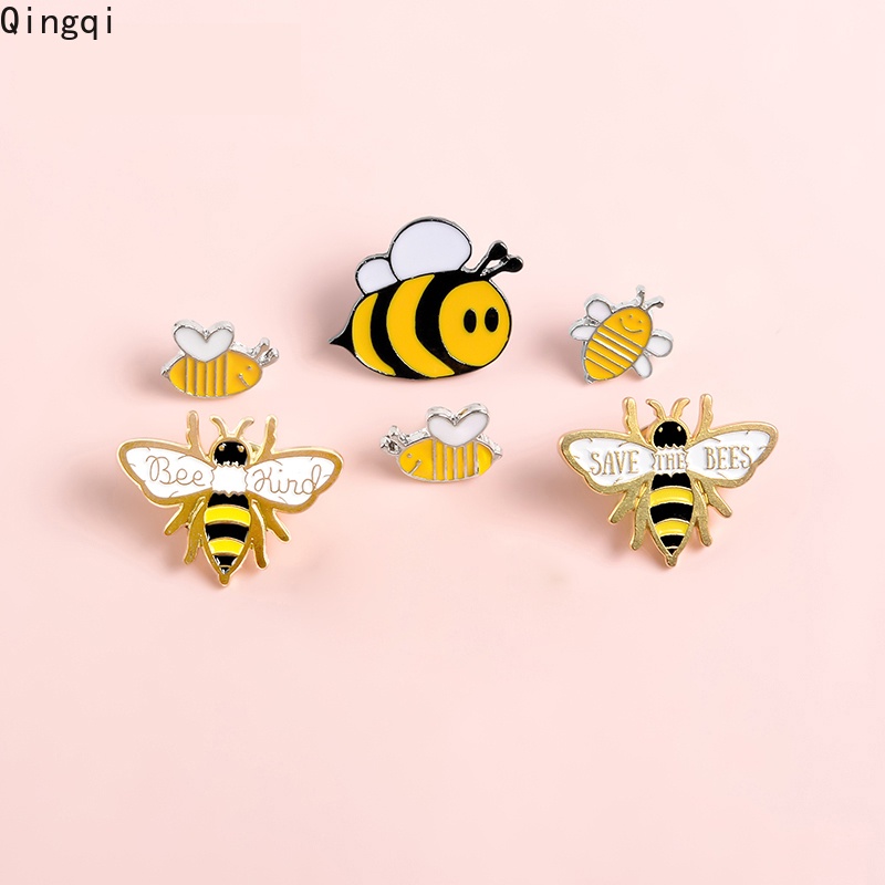 Bee Enamel Pins Collection Bee Kind Inspirational Badge Save The Bee ...