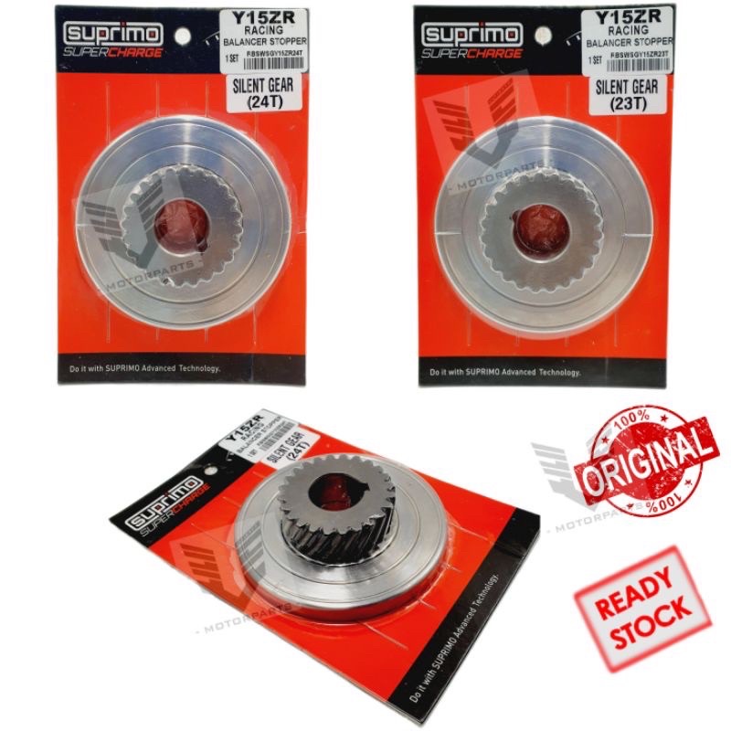 Yamaha Y15ZR V1 V2 Suprimo Racing Balancer Stopper With Silent Gear 24T ...