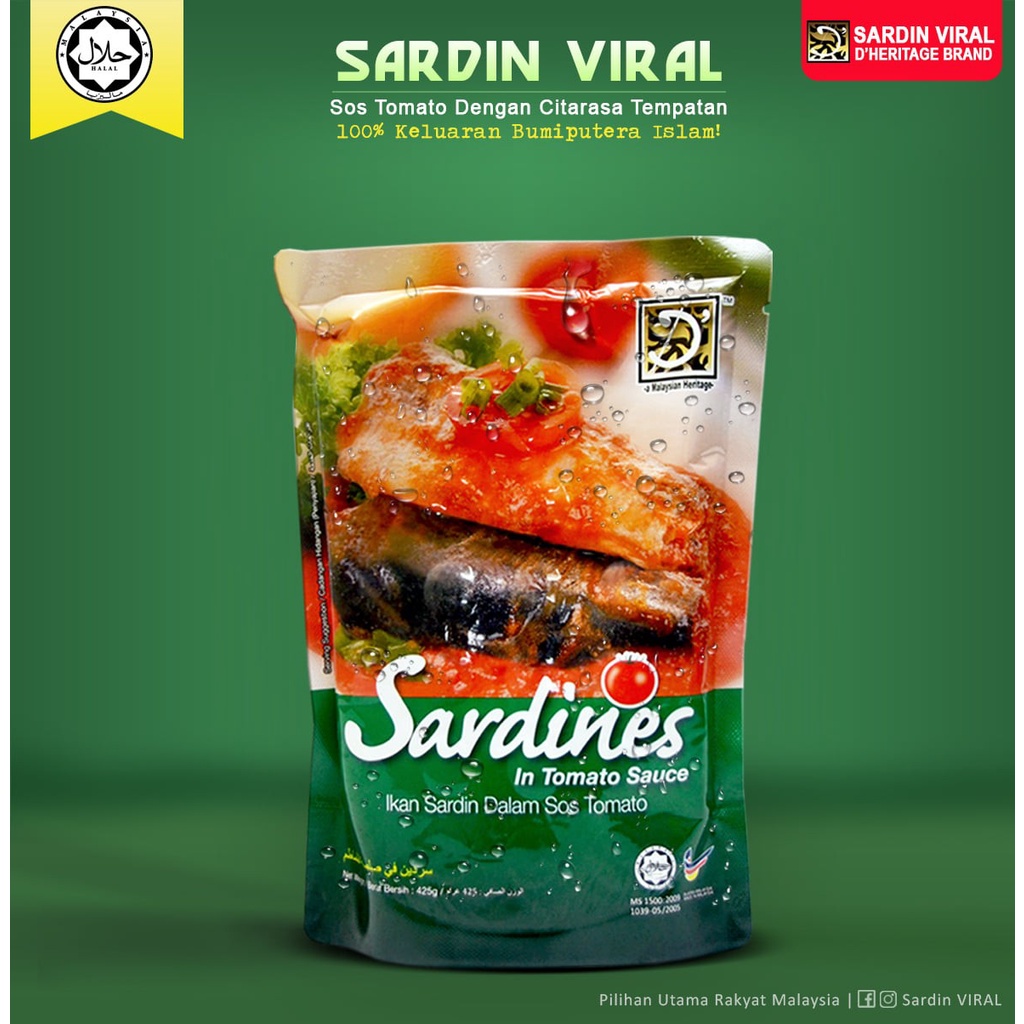 D'ERA IKAN SARDIN SOS TOMATO 425G | Shopee Malaysia