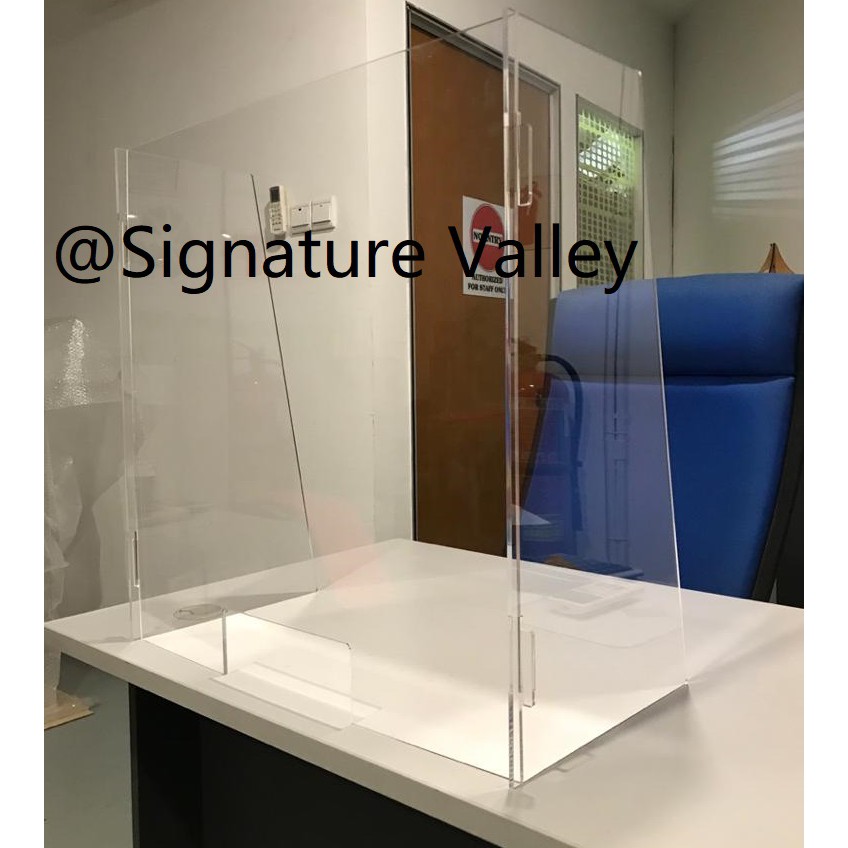 Thick Acrylic Sneeze Guard for counter /Table 1 **Made in KL | Shopee ...