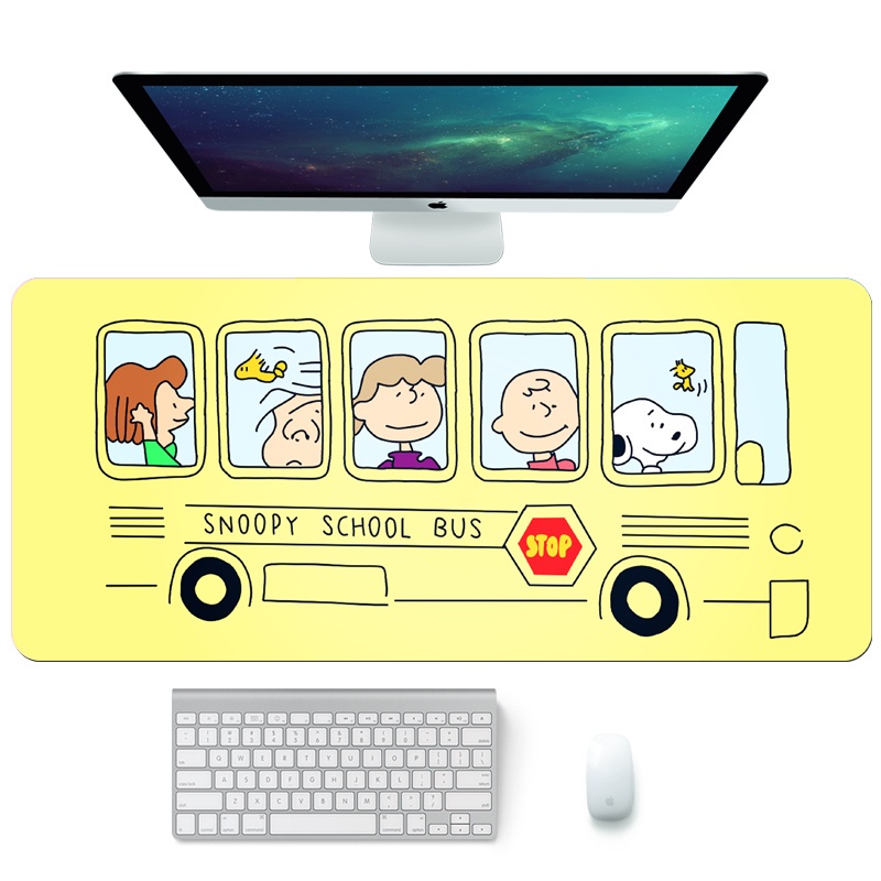 Snoopy Mousepad Super Large Writing Desk Pad Snop Computer Keyboard ...