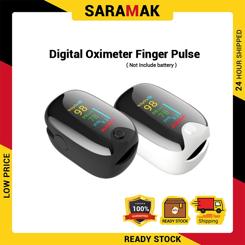 🔥Saramak🔥Digital Finger Pulse Oximeter Fingertip TFT Blood Oxygen Saturation Monitor SpO2 Heart ...