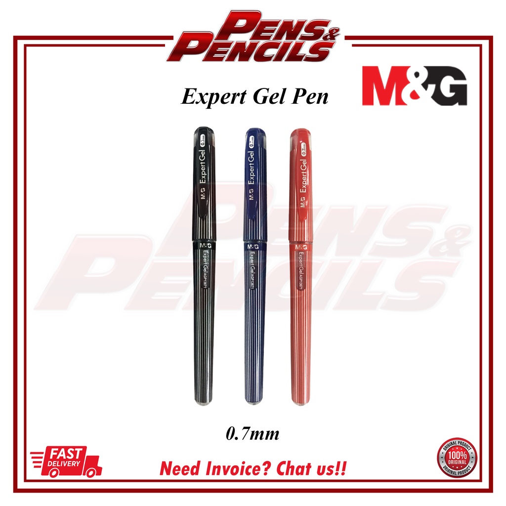 M&G Expert Gel Pen Signature Pen 0.7mm 1.0mm Gel Ink Pen AGP13671 ...