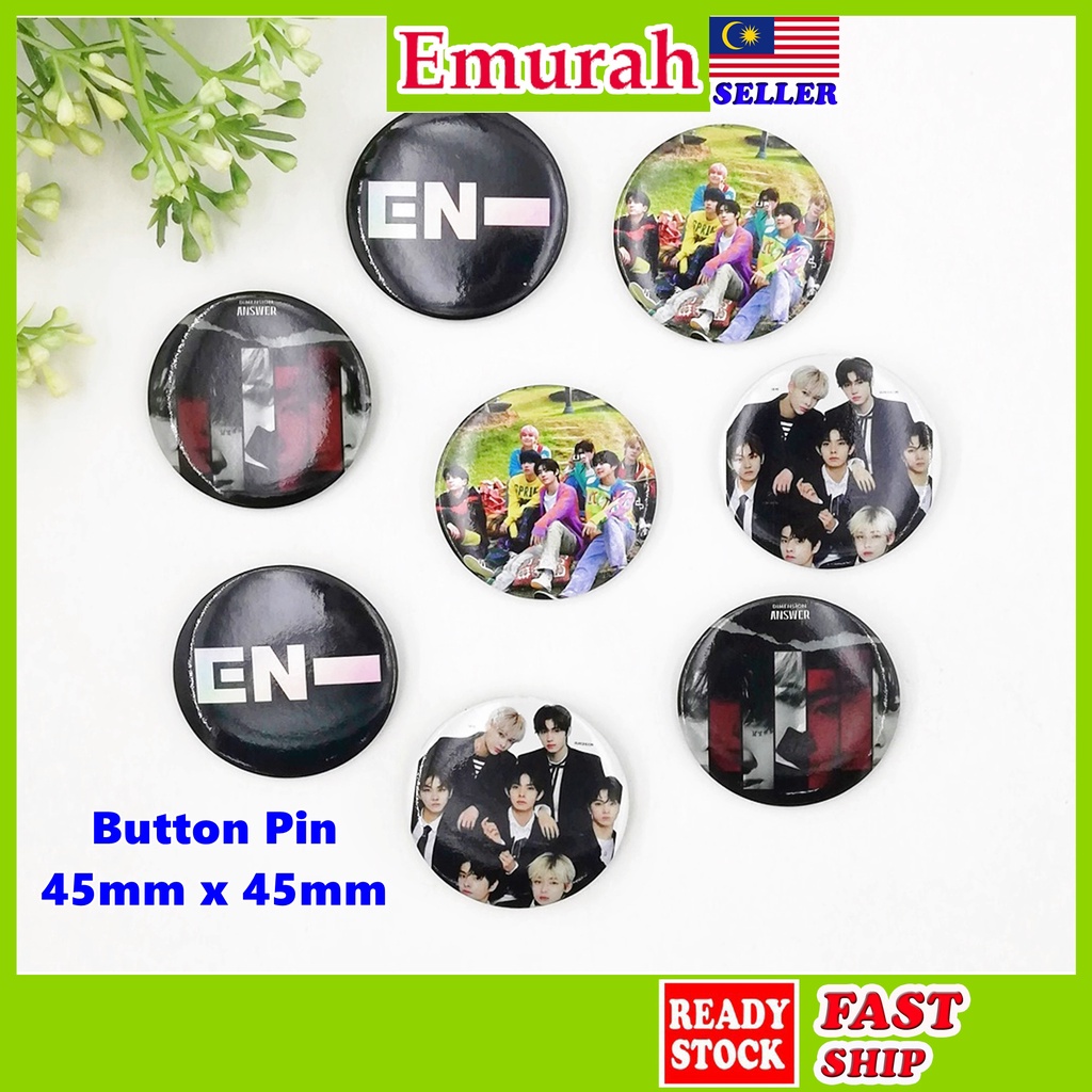 ENHYPEN Badge Pin Button (3PCS) 45mm | Shopee Malaysia