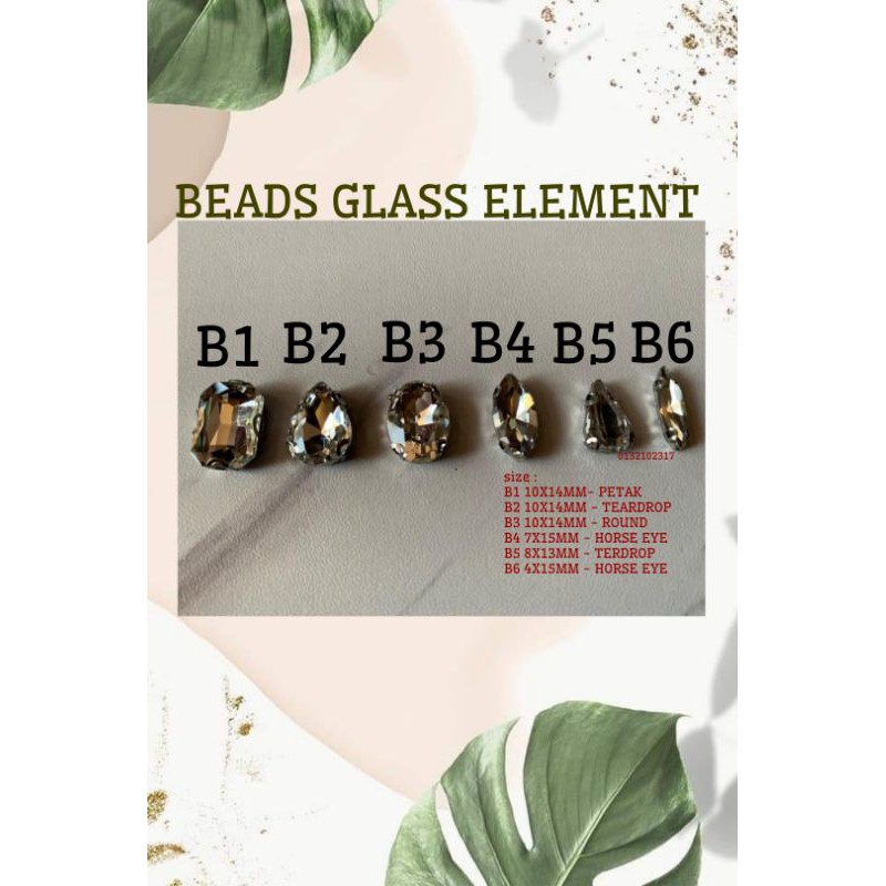 DIY Accessories Chunkcy Beads Jenis Glass Pelbagai Bentuk | Shopee Malaysia